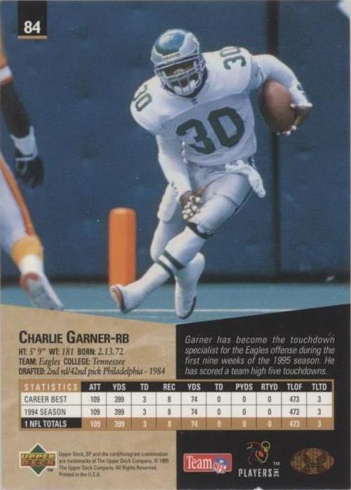 Las mejores ofertas en 1995 SP Charlie Garner #84 | eBay