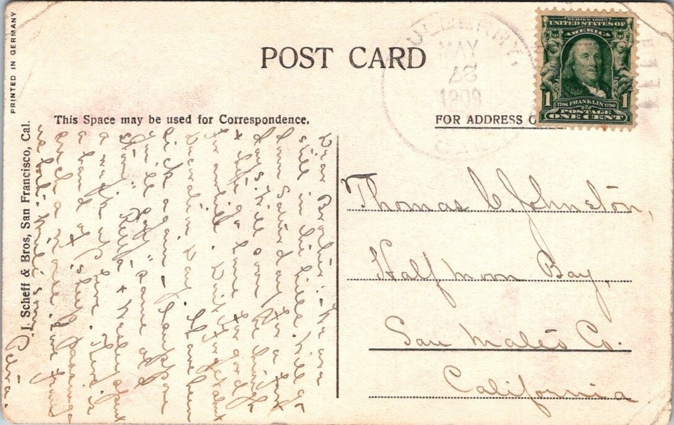 Hollister CA M E Church California 1909 J Scheff & Bros Publisher ...