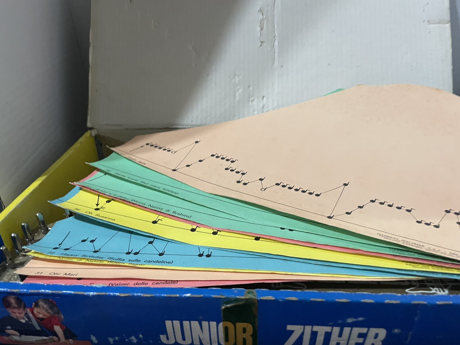 Vintage 1950's Jr Zither Harbert Italiana Milano Folk String Lap Harp ...