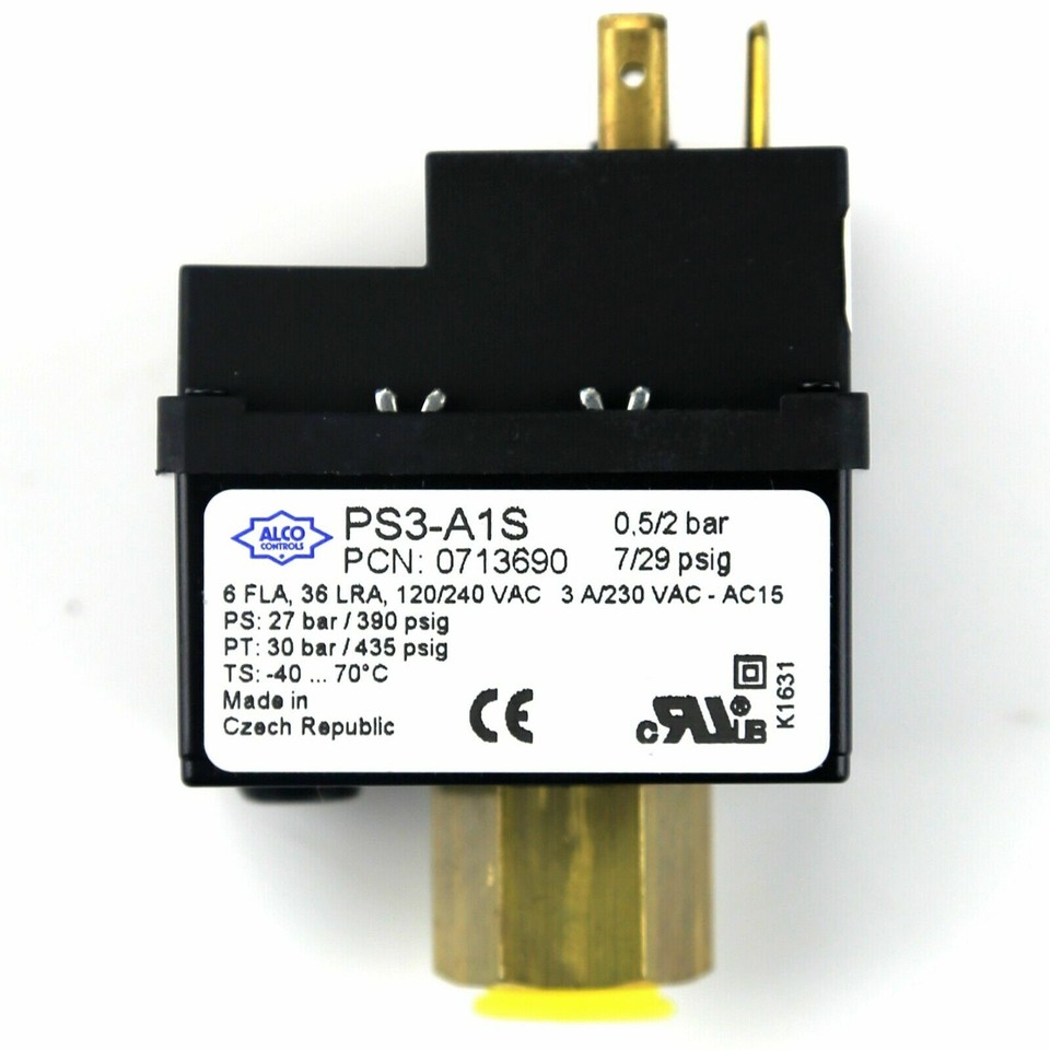 1PC New Original Emerson Alco Pressure Switch PS3-A1S 0.5/2bar | eBay