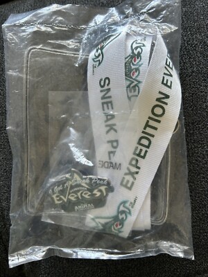 NEW Walt Disney Expedition Everest Pin & Lanyard Set Sneak Peak Combo ...