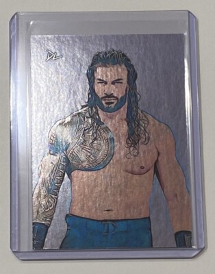 Roman Reigns Platinum Plated Limited Artist Signed “WWE Legend” Trading ...