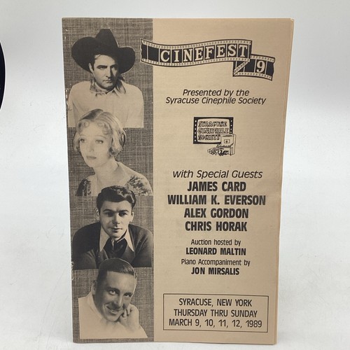 1989 CINEFEST #9 Syracuse, N.Y. Program *RARE* | eBay
