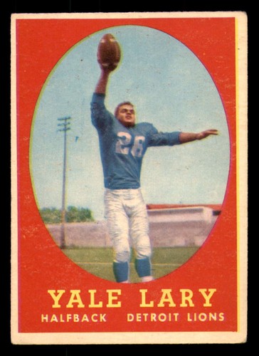 1958 Topps #18 Yale Lary Excellent+ Lions ID:387269 | eBay