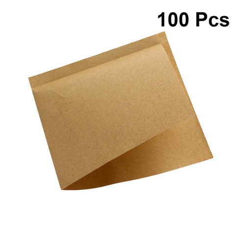 100 Pcs Oil-proof Paper Triangle Bag Doughnut Wrapping Food Kraft | eBay