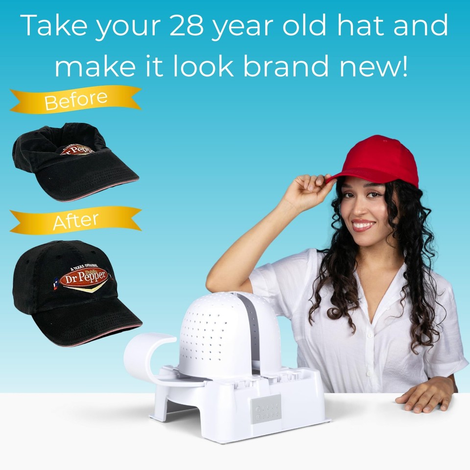 Hat Shaper Machine with Stiffening Spray – Adjustable Hat Care ...