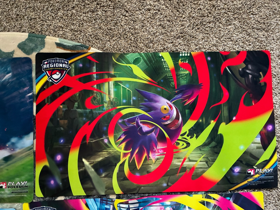 Lot of Pokemon Regional Playmats (Mega Gengar, Mega Gardevoir, top 8 ...