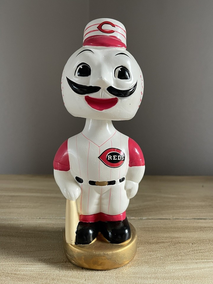 Cincinnati Reds MR. REDLEGS Mascot TEI Hand-Painted Nodder Bobblehead ...