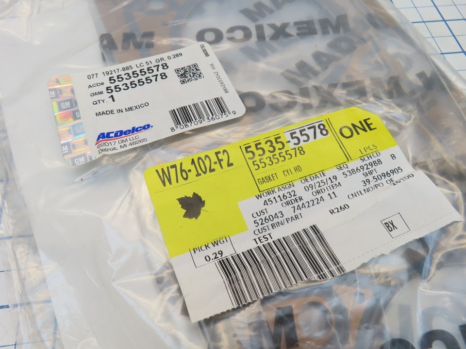 GM 55355578 Cylinder Head Gasket Factory Sealed General Motors | eBay