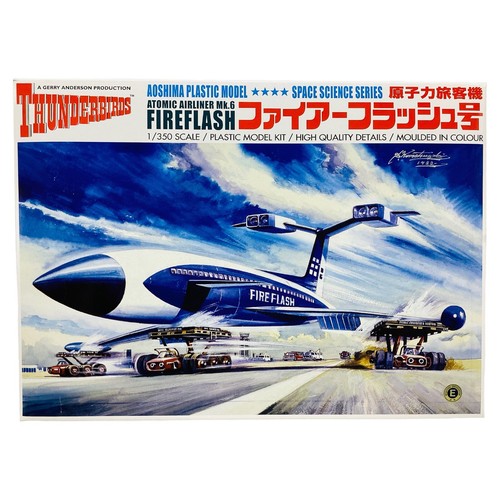 Aoshima Model Kit Thunderbirds Fireflash Space Science 1:350 Scale Open ...