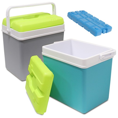 Large 24L Insulated Cooler Box Camping Drinks Ice Festival Beach Picnic ...
