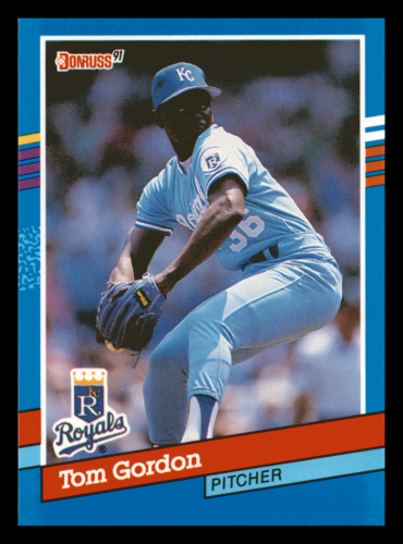 1991 Donruss #242 Tom Gordon Pitcher Kansas City Royals FREE shipping ...
