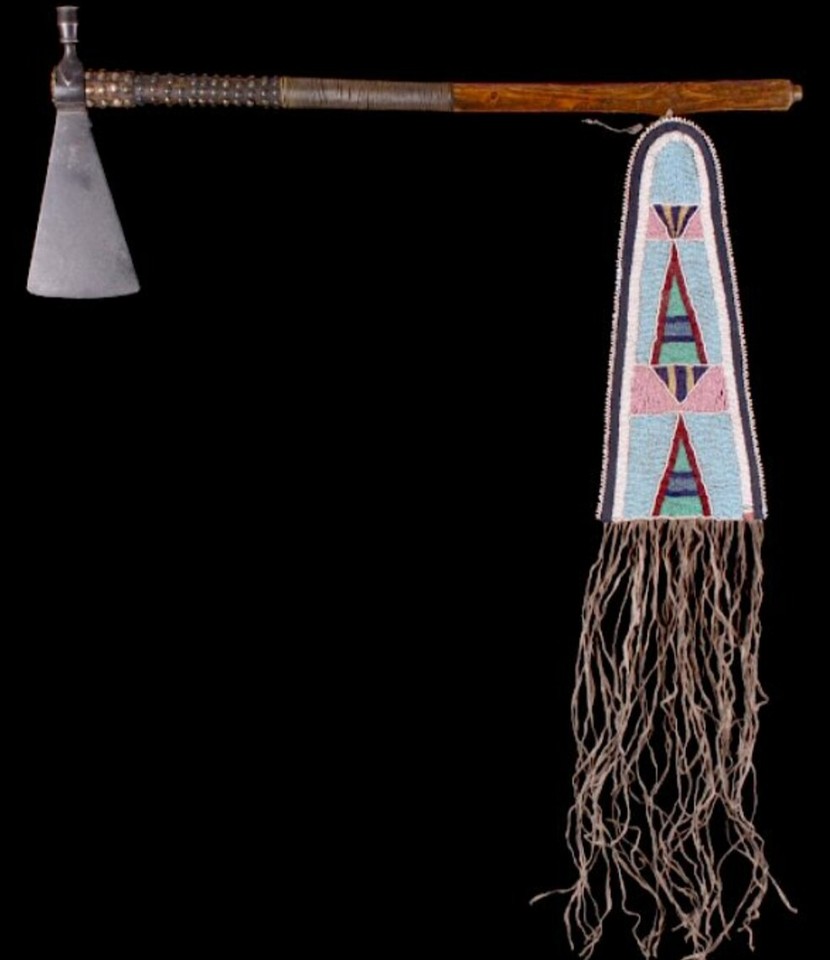 Old American Tomahawk Crow Beaded Drop 6”W x 14”L TBD01 | eBay