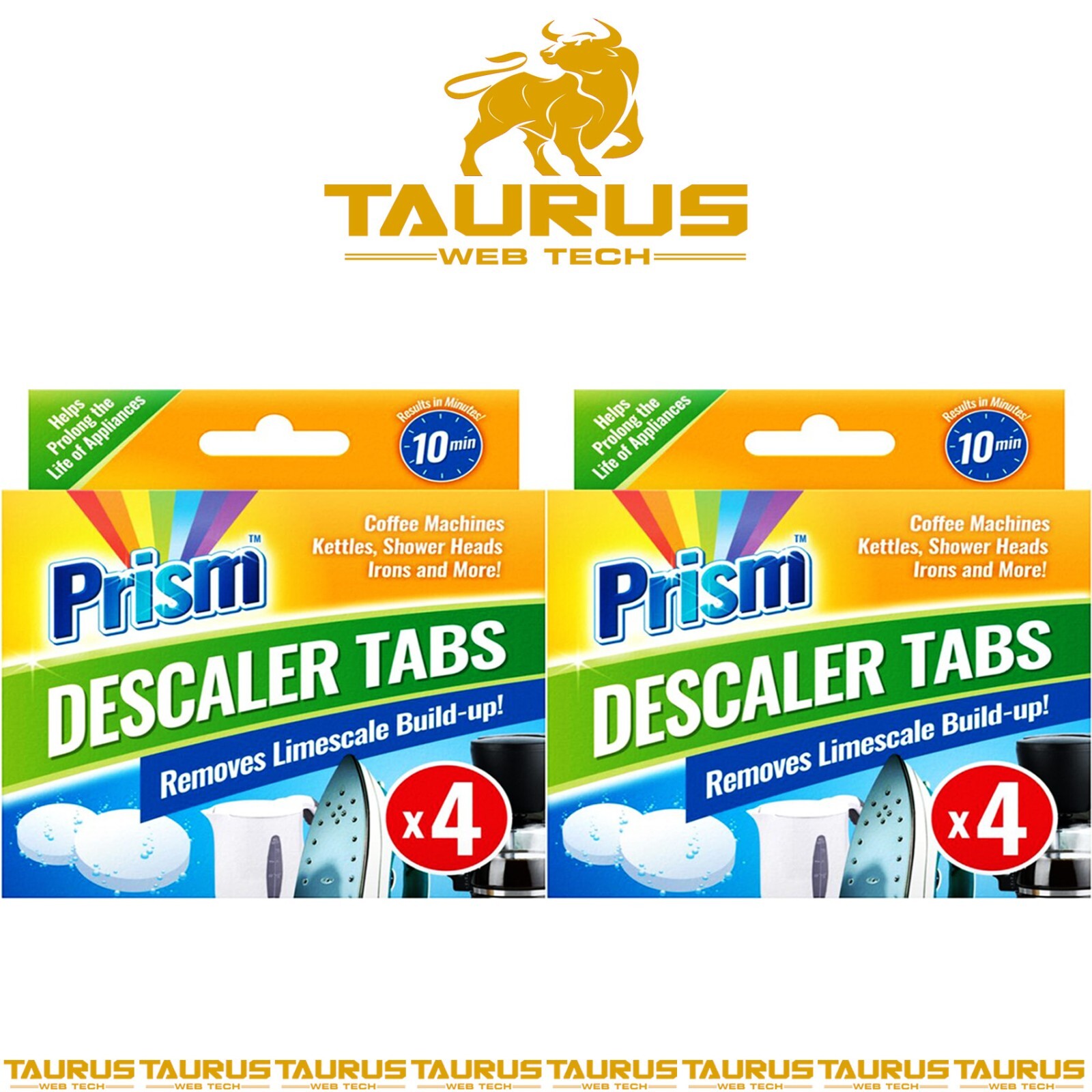 8x Descaler Tabs Removes DIY Limescale Kettle Iron Shower Head Coffee ...