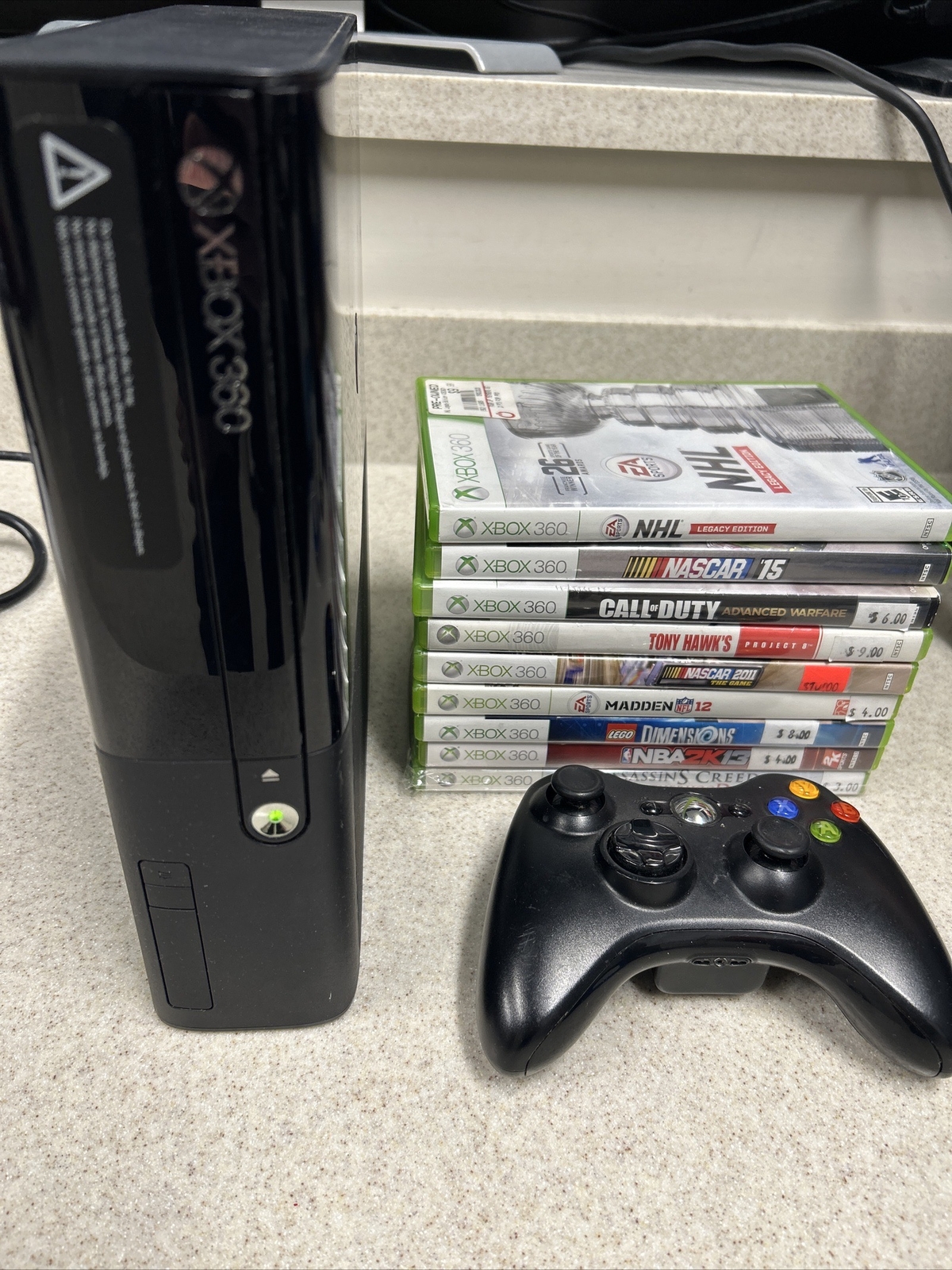Microsoft XBox 360 E Console Complete bundle & 9 Games | eBay