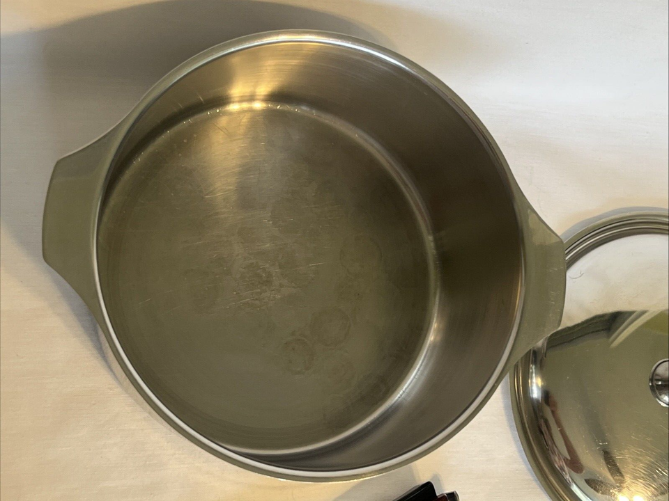 Triplinox 18-10 10" Stainless/Copper 3-Ply Saute Pan w/Handle Made in ...