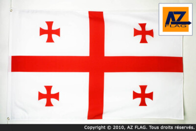 DRAPEAU GÉORGIE 150x90cm - DRAPEAU GÉORGIEN 90 x 150 cm - DRAPEAUX ...