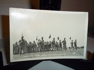 Photo Postcard Marching Camp Ripley Minnesota | eBay