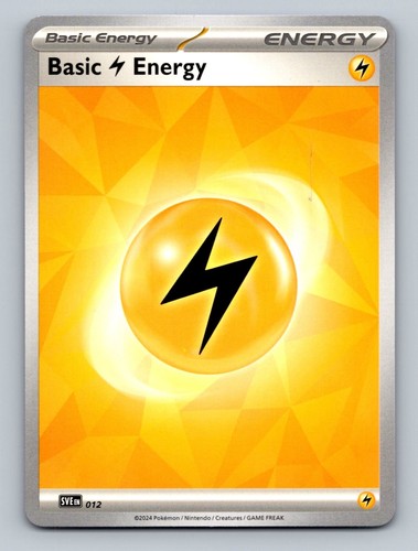 Basic Lightning Energy Common SV01: Scarlet & Violet Base Set #012 Holo ...