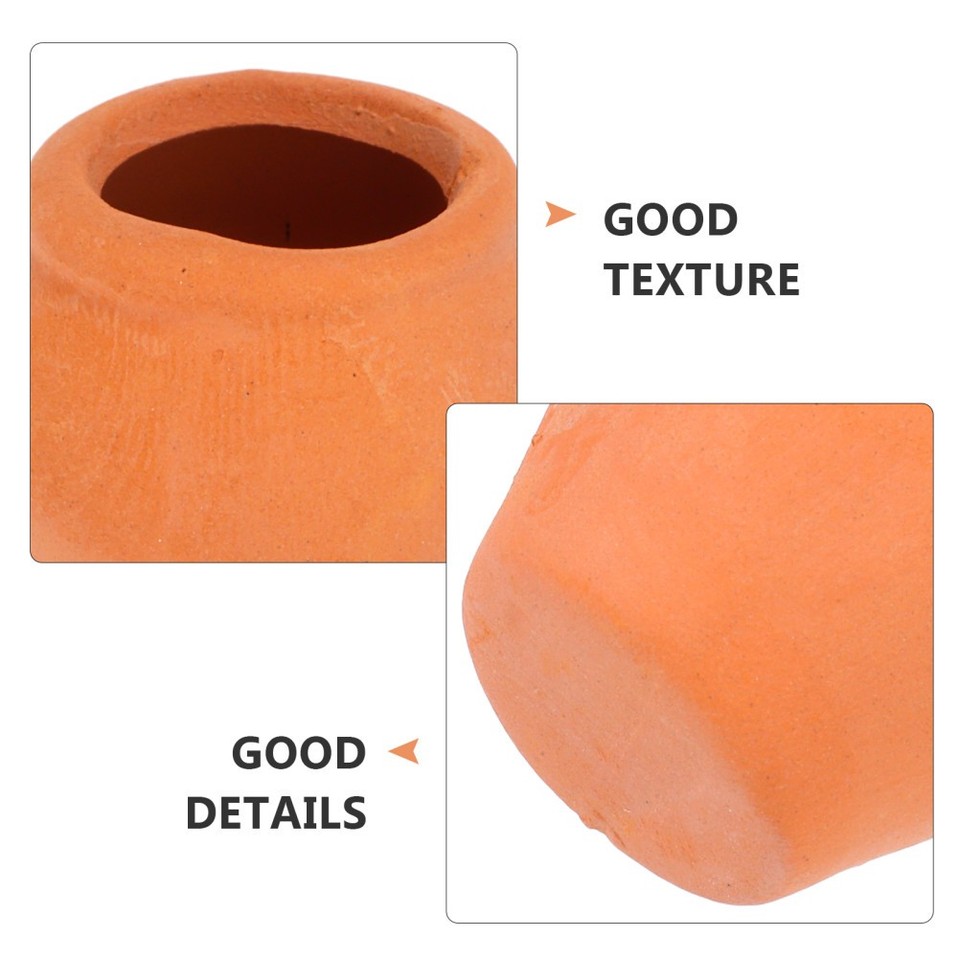 4pcs Small Pottery Flower Pots For Miniature Succulents And Decorative ...