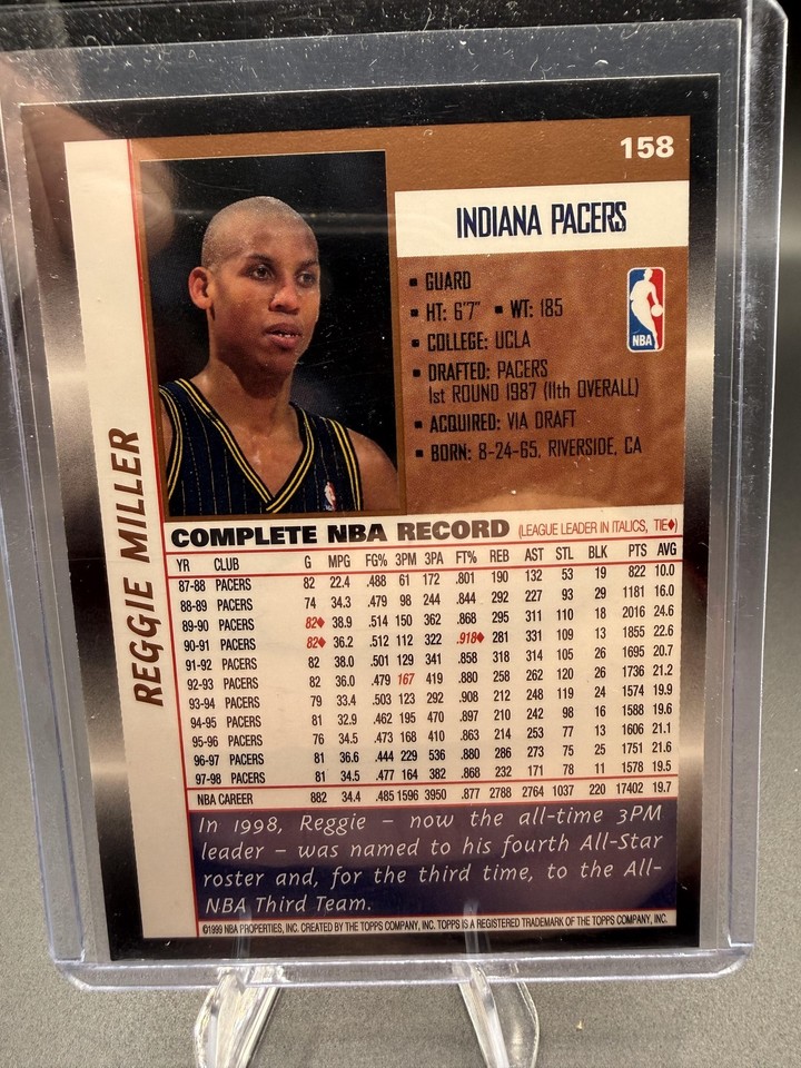 1998-99 Topps #158 Reggie Miller | eBay