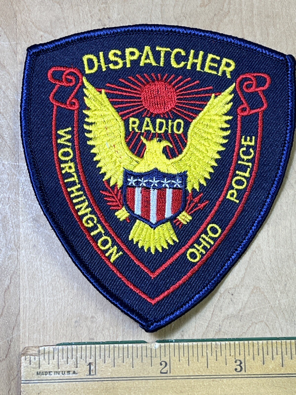 Worthington Ohio Police Radio Dispatcher Patch unused | eBay