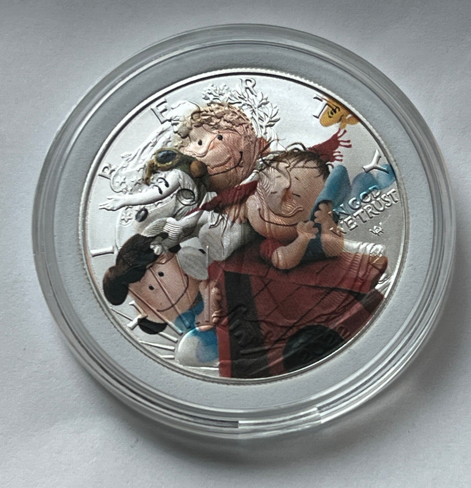 Charlie Brown American Silver Eagle 1oz .999 Peanuts Silver Dollar Coin ...