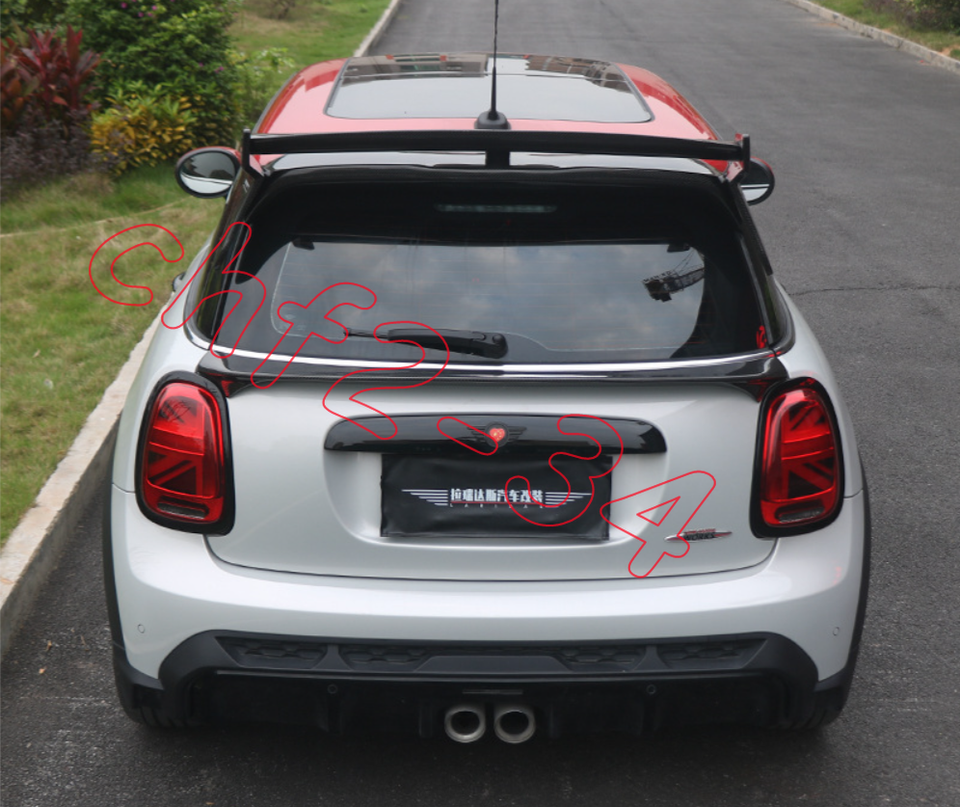 For Mini Cooper F55 F56 F57 JCW Real Carbon Spoiler Trunk Lid Lip Wing ...