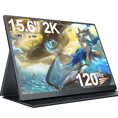 UPERFECT 16" 2K 120Hz Portable Monitor 2*USB C Extend Display For Game ...