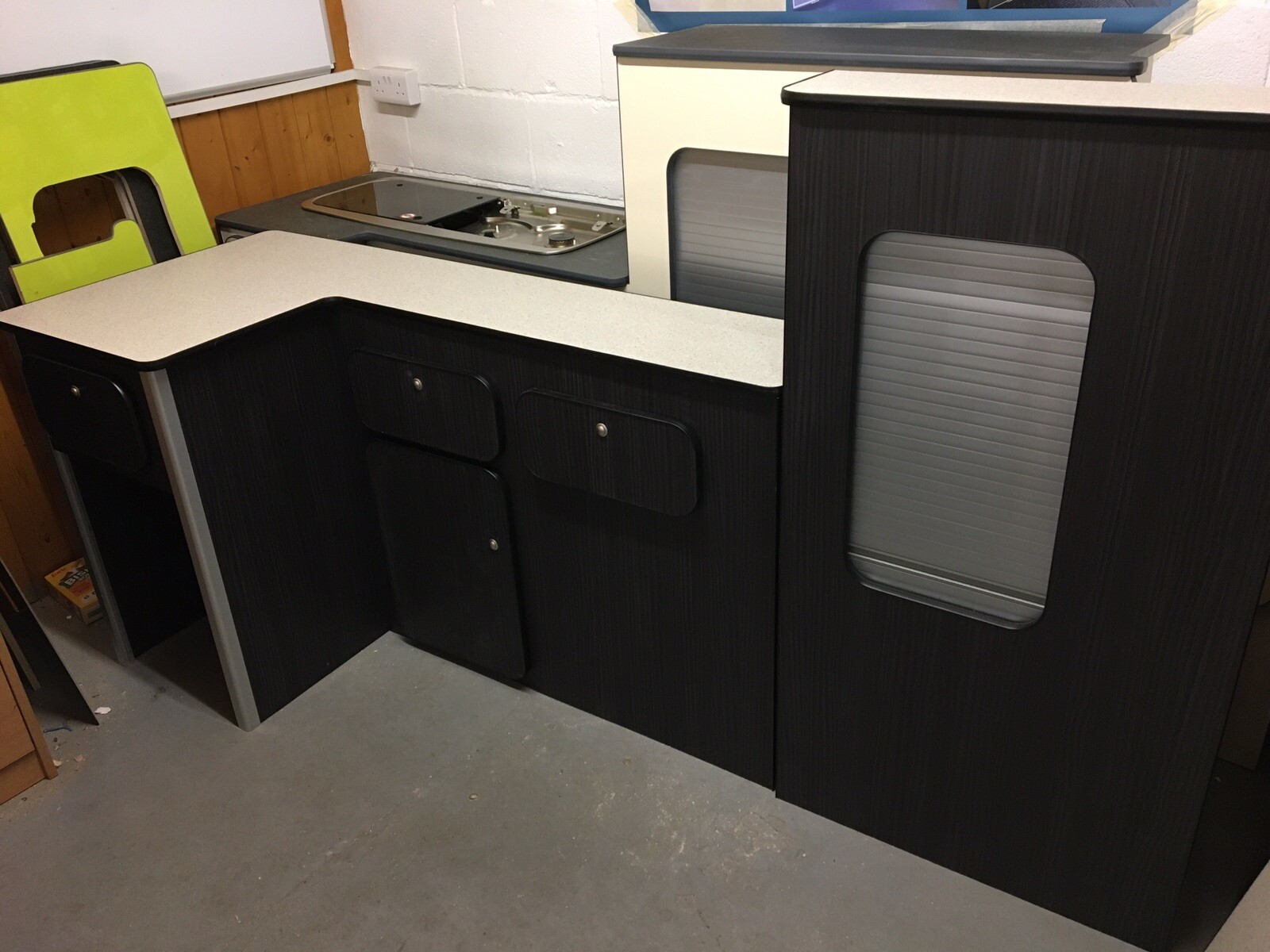 Vw Transporter T5 T6 Camper Van Slimline Kitchen Unit For RIB 129 130 ...