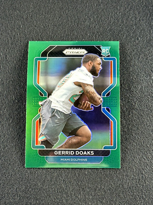 2021 Panini Prizm GERRID DOAKS Green Prizm Rookie RC #426 Miami ...