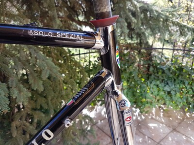 vintage PINARELLO Asolo Spezial frame, Columbus Steel tubes, ENGRAVED ...