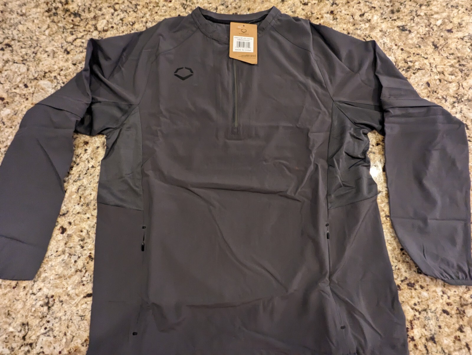 Evoshield Men's Impak LongSleeve BP Batting Practice Jacket Charcoal ...