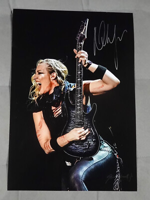Nita Strauss Signed 13 x 19 Metallic Poster Photo AUTOGRAPH Alice ...