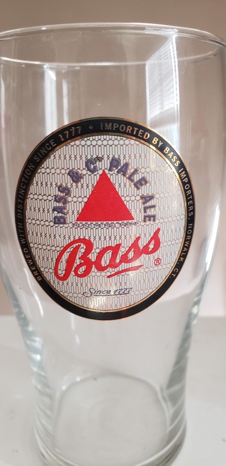 Bass & Co's Pale Ale Logo Beer Tulip Pint Glass 16 oz Since 1777 EUC | eBay