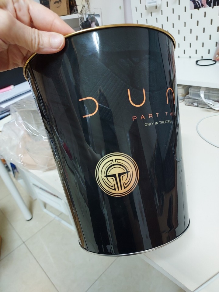 Dune Part Two Sandworm Lid Popcorn Tin Bucket 130oz. Brand New Viral ...
