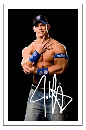 JOHN CENA SIGNED AUTOGRAPH PHOTO PRINT WWE WRESTLING | eBay