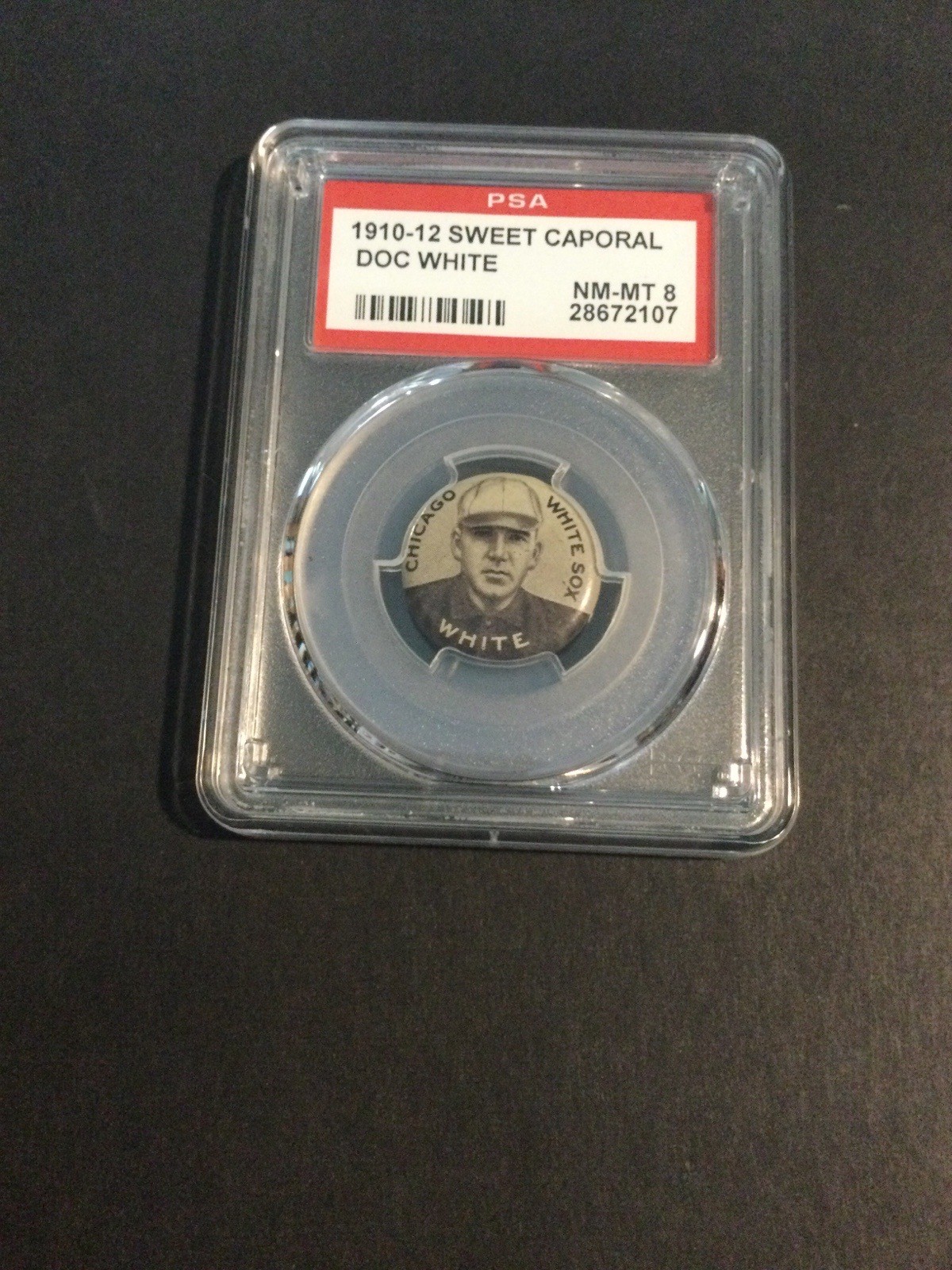 1910-12 Sweet Caporal Baseball Pin DOC WHITE PSA 8 NM-MINT | eBay
