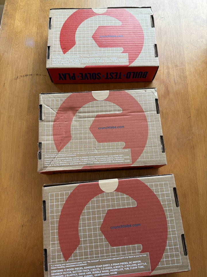 Crunch Labs build boxes - 3 from Year 3, Unopened Boxes | eBay