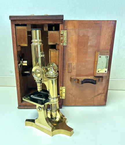 Chatelain Paris Brass Microscope, 51 Rue Bisson – Victorian Era, c ...