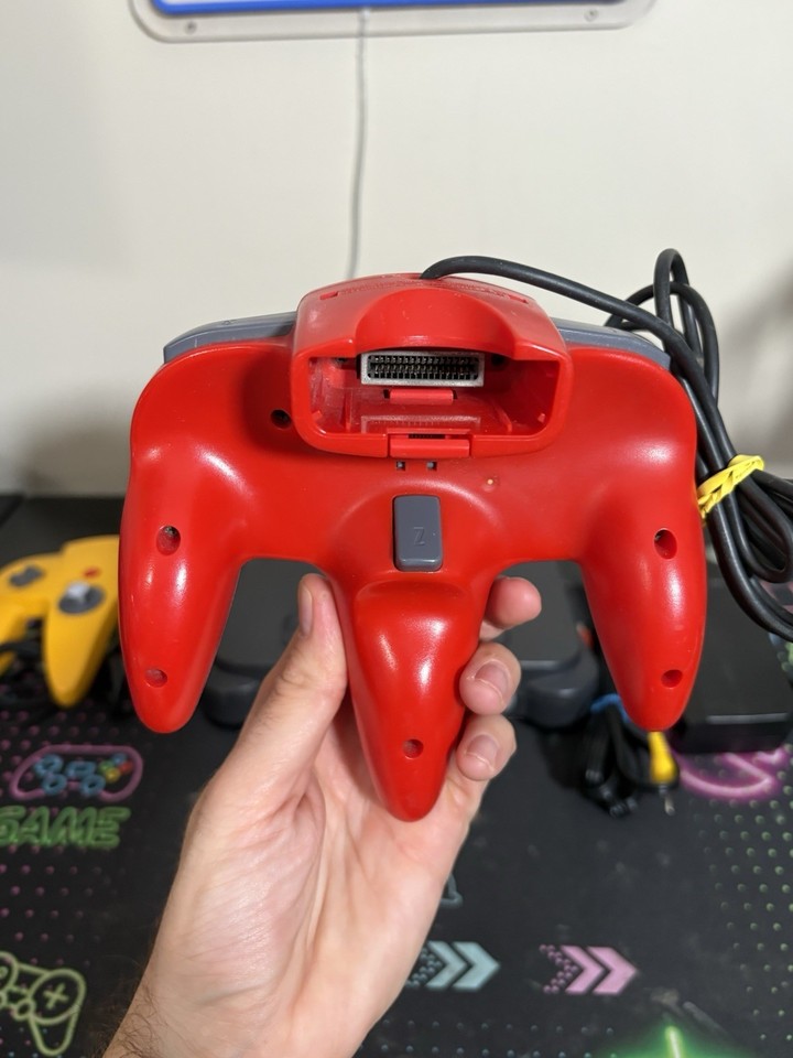 Nintendo 64 N64 Game Console System With Red Yellow Controllers | eBay