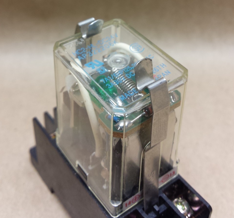 Nais HC2-HL-DC24V Relay with Socket base HC2-SFDS #6456 | eBay