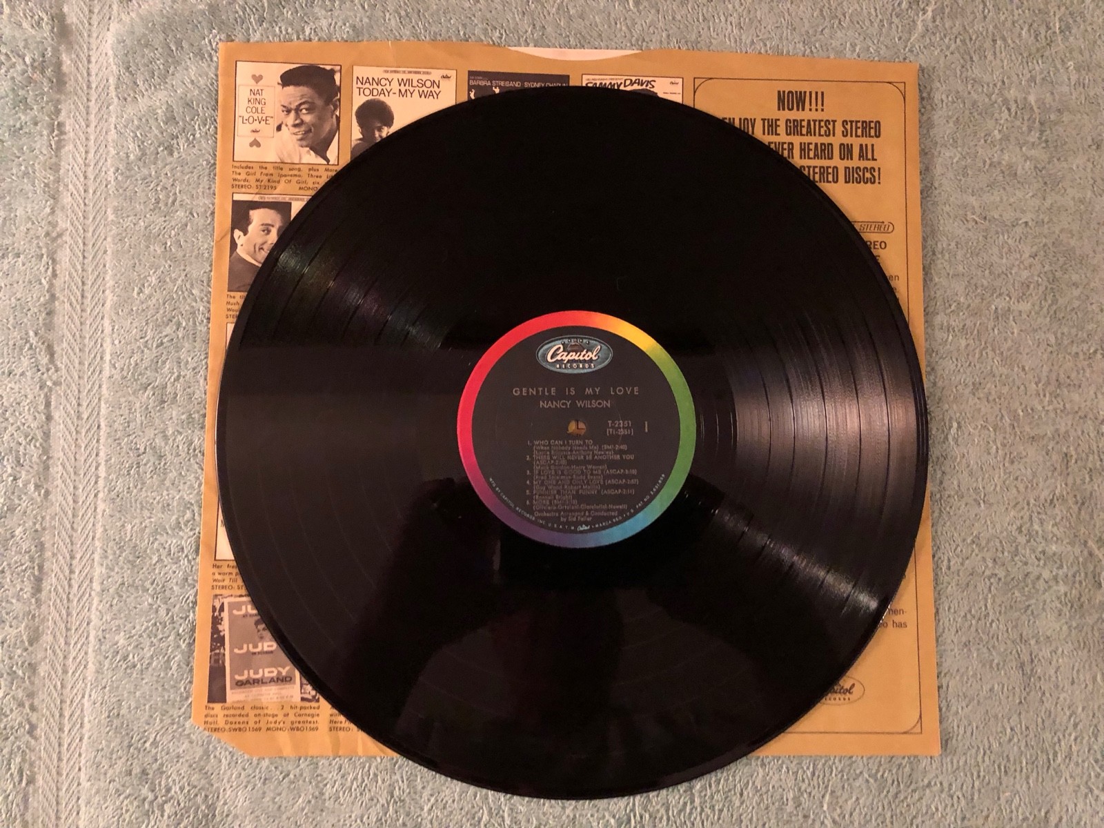 NANCY WILSON ~Gentle Is My Love~LP~CAPITOL~RAINBOW~LABEL~MONO | eBay