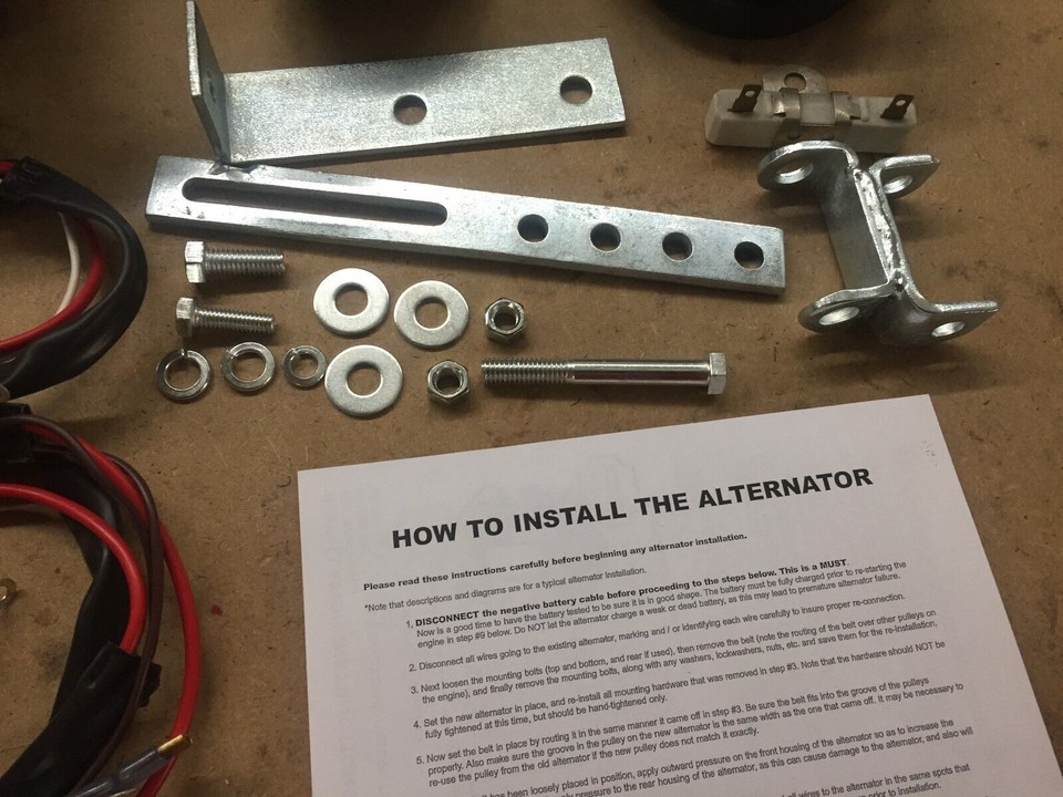 Ford 8N 9N 2N Tractor Alternator Conversion Kit 6 Volt to 12 Volt | 12V