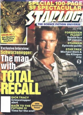 Starlog #156 Total Recall Gremlins 2 Back to the Future III LN | eBay