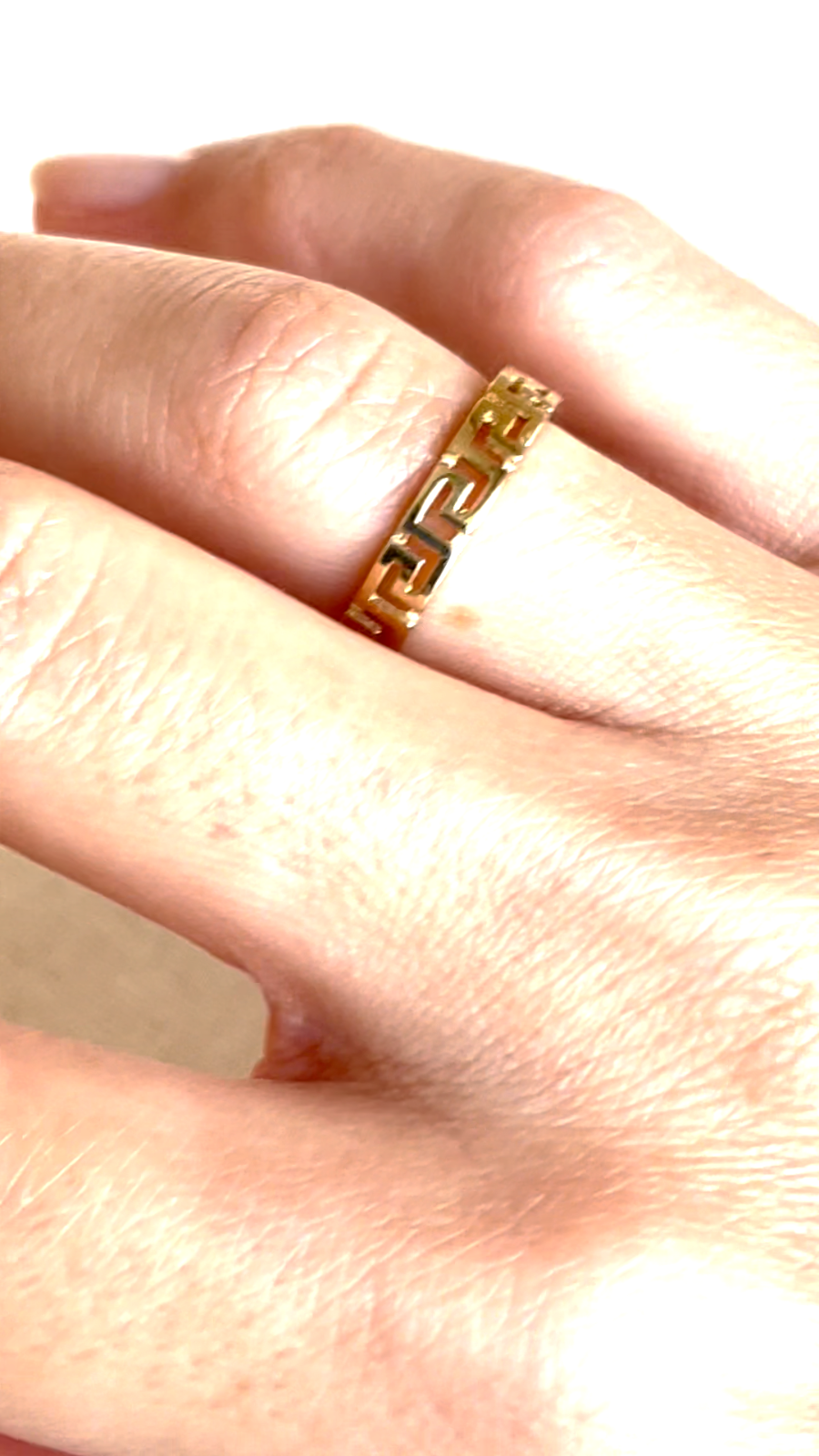 Labyrinth Ring 14k Solid Gold Ring Minimalist Ring Meander Ring | eBay