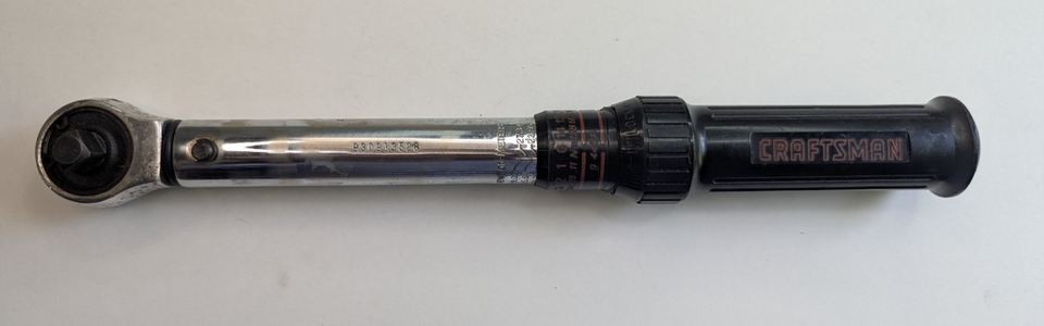 CRAFTSMAN 44541 ~ 3/8” Drive 25 - 250 in. lbs. Microtork Torque Wrench ...