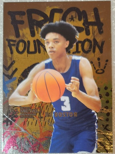 BJ BOSTON FF48 2021 Skybox Metal Universe Champions FRESH FOUNDATION RC ...