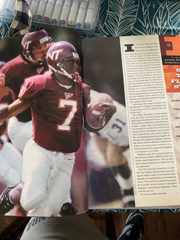 sports illustrated Michael Vick Virginia tech 2000 | eBay