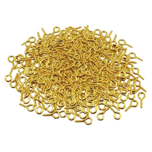 300 Pcs Small Screw Eye Pins, 10mm x 5mm Small Eye Hooks, Eye Hooks ...